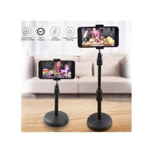 TELESCOPIC PHONE HOLDER MICROPHONE PHONE STAND