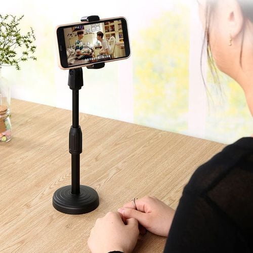 TELESCOPIC PHONE HOLDER MICROPHONE PHONE STAND